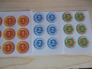 300 X 1st 2nd 3rd PLACE STICKERS